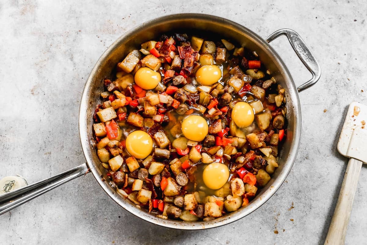 Loaded Breakfast Skillet Recipe | Dirty Dishes Messy Kisses